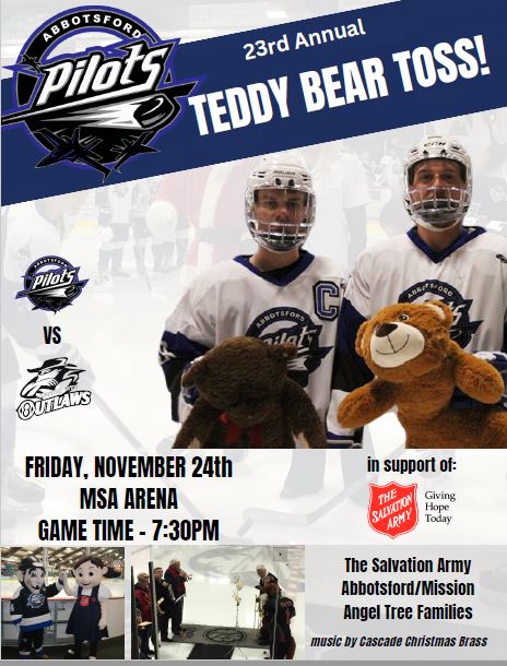 teddy bear toss | The Abbotsford Pilots